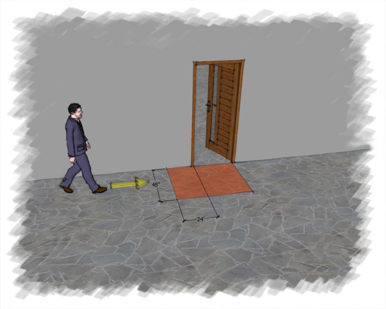 Clearance around a door - Serbin Studio