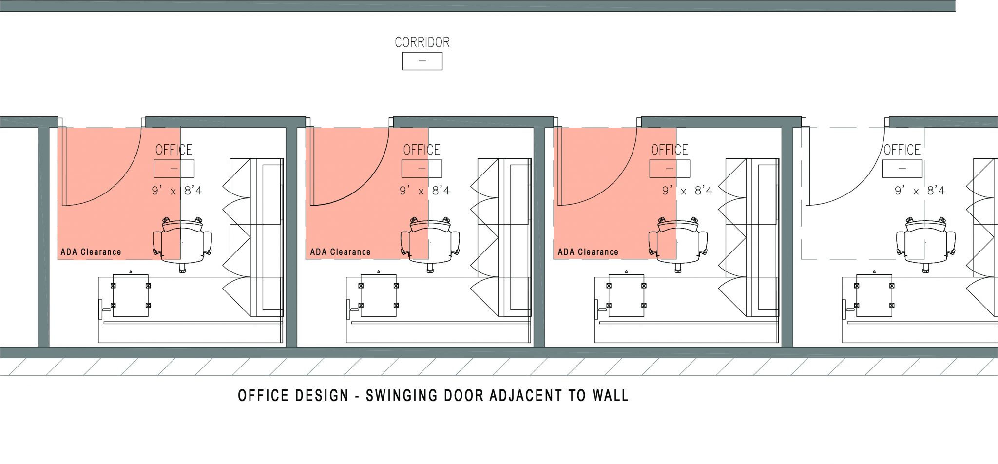 Office Design - Sliding or swinging doors - Serbin Studio