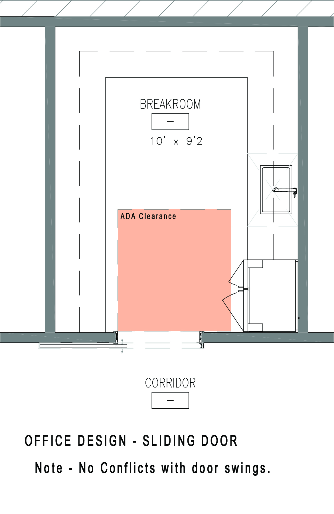 Office Design - Sliding or swinging doors - Serbin Studio